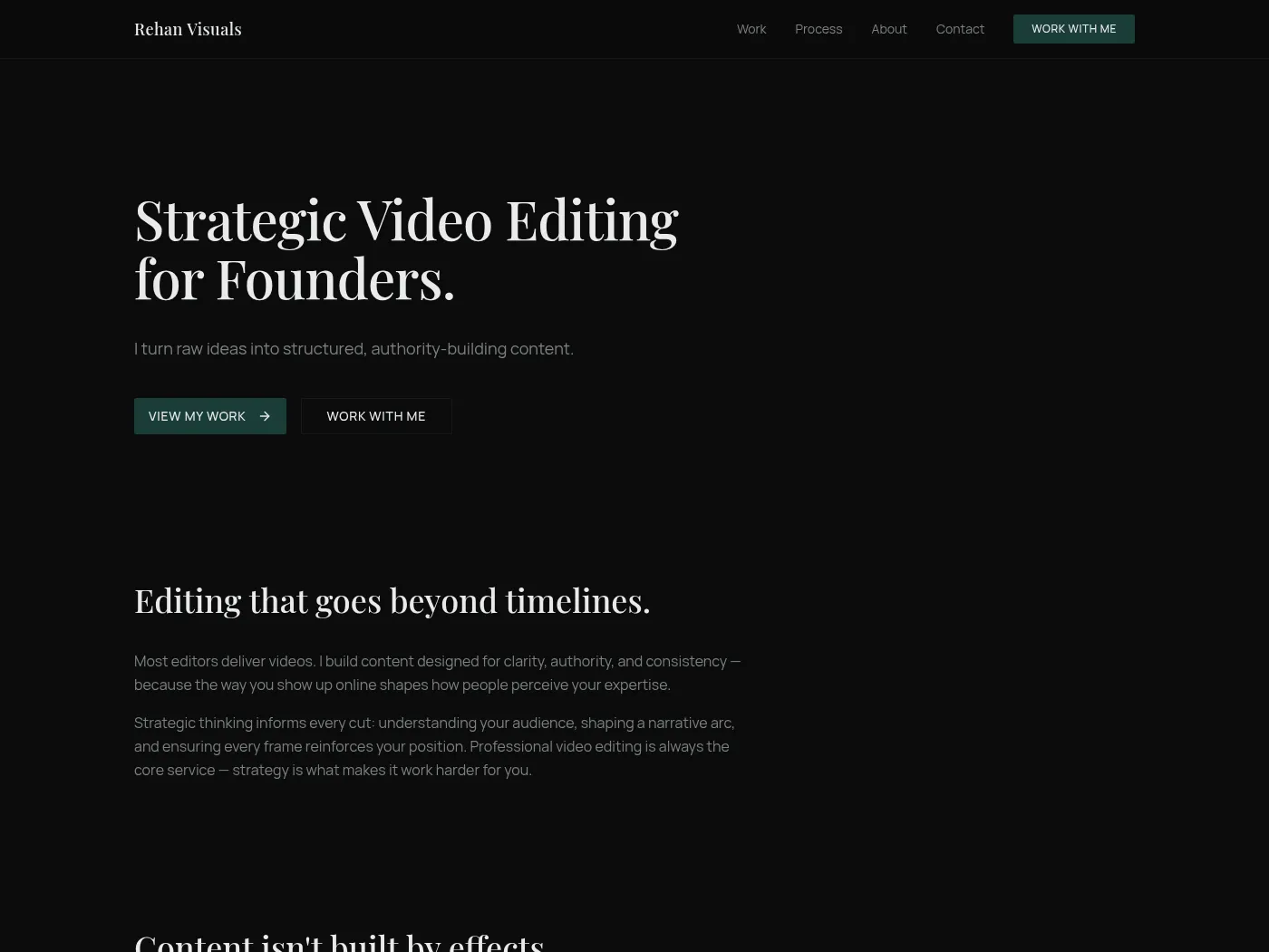 Rehan Visuals Portfolio