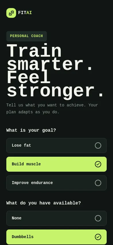 FitAI Trainer