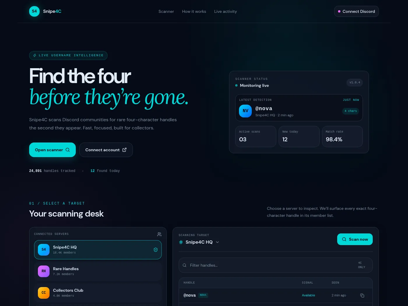 Snipe4C Discord Scanner