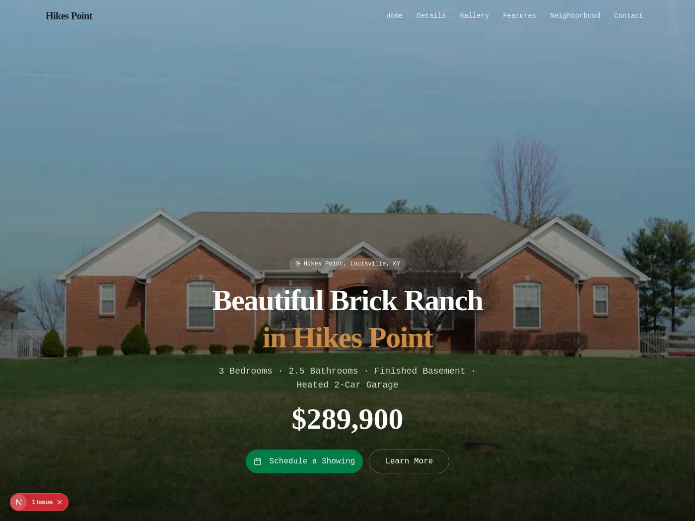 Hikes Point Luxe Listing