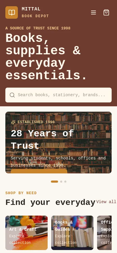 Mittal Book Depot Portal