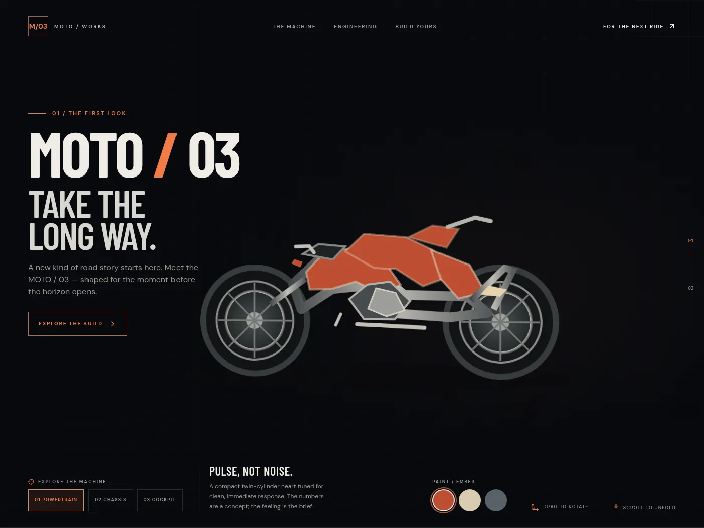 Moto3D Landing Experience