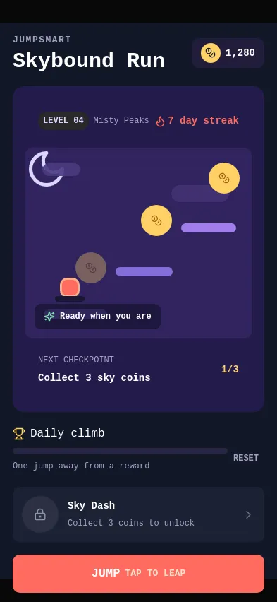 JumpSmart Platformer