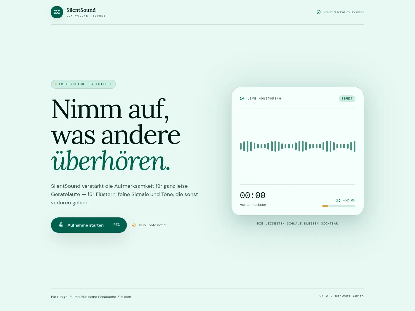 SilentSound Recorder