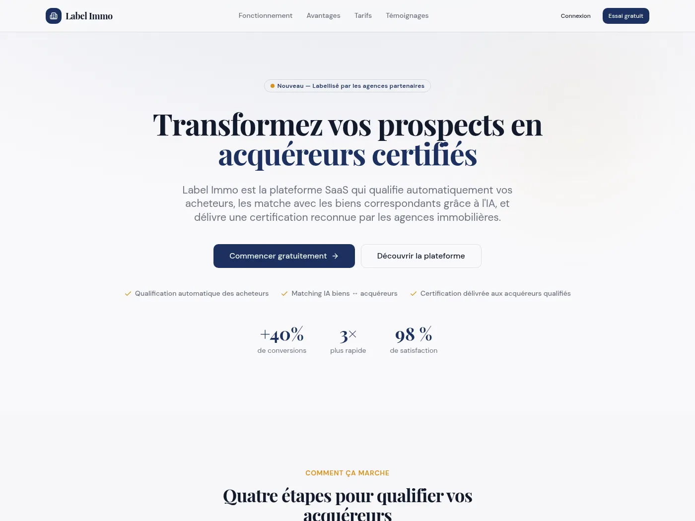 Label Immo SaaS Platform