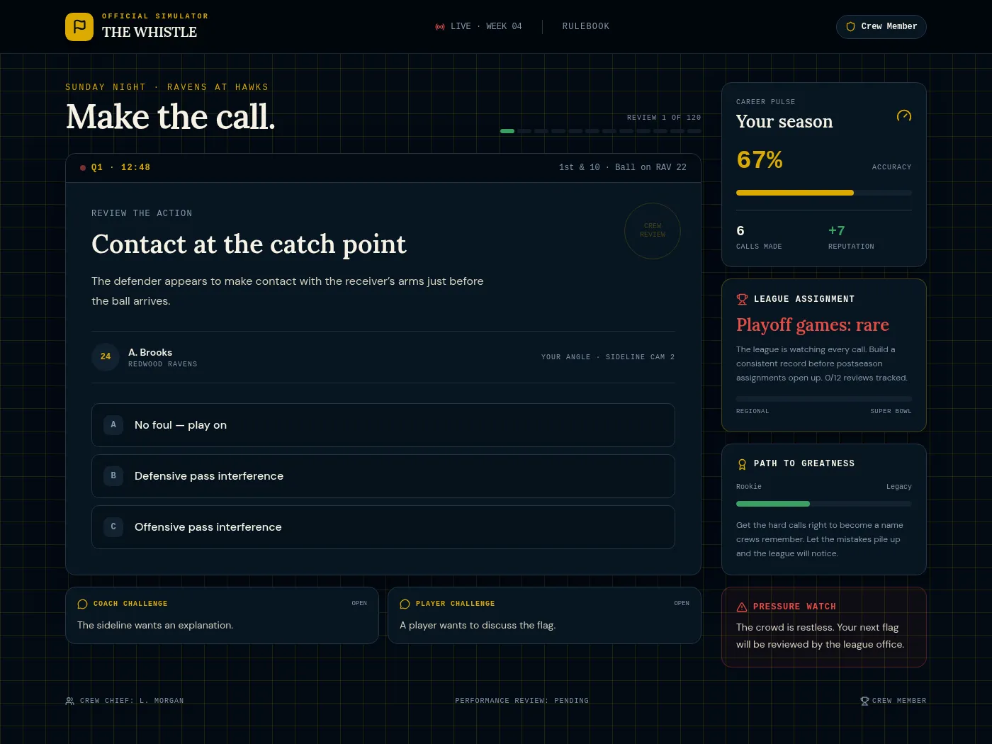 Referee Simulator