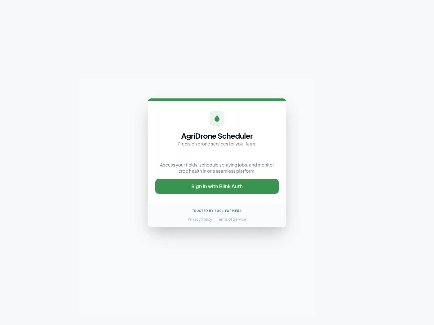 AgriDrone Scheduler