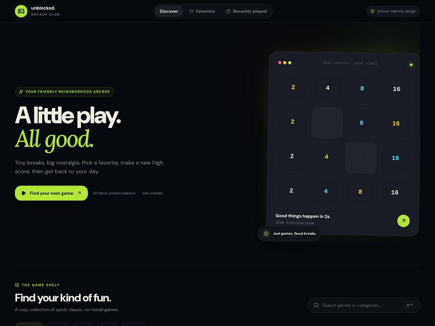 Unblocked Arcade Hub
