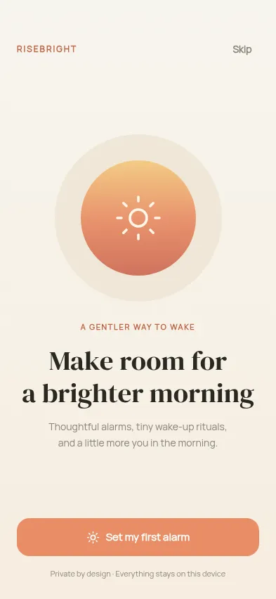 RiseBright Alarm