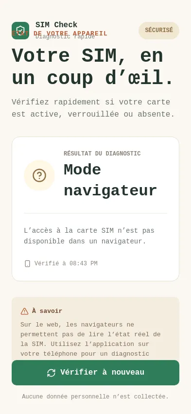 SIM Status Checker