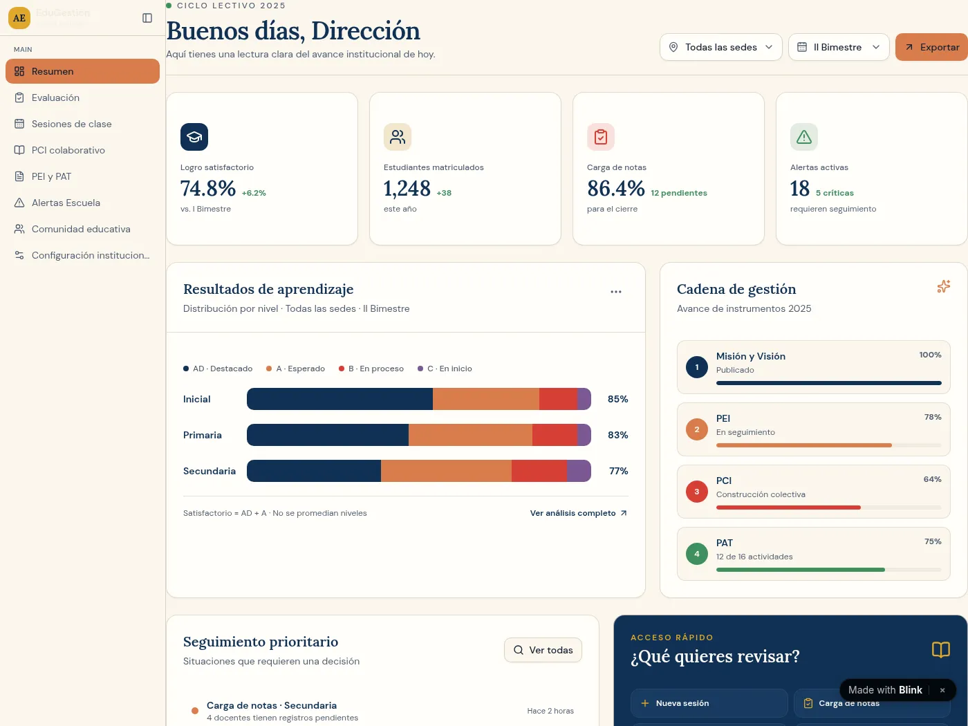EduGestión Escolar Pro