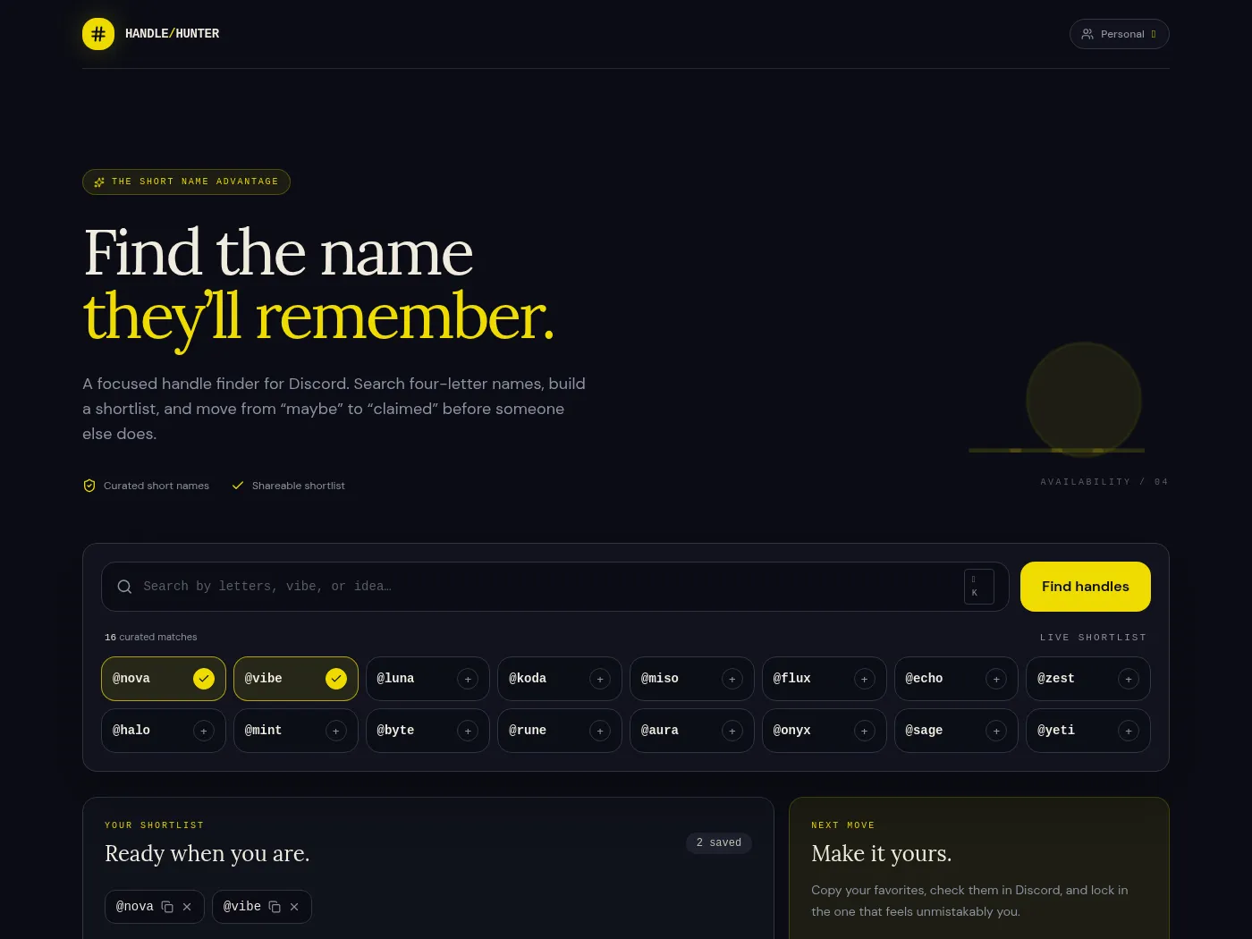 Discord Handle Hunter
