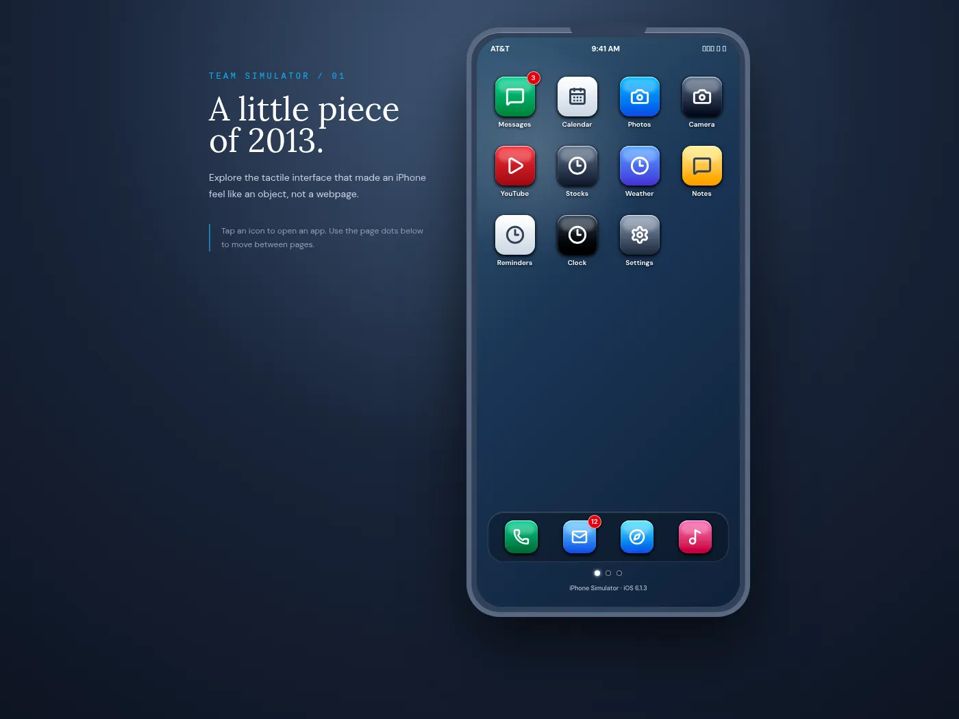 Retro iOS 6 Web App