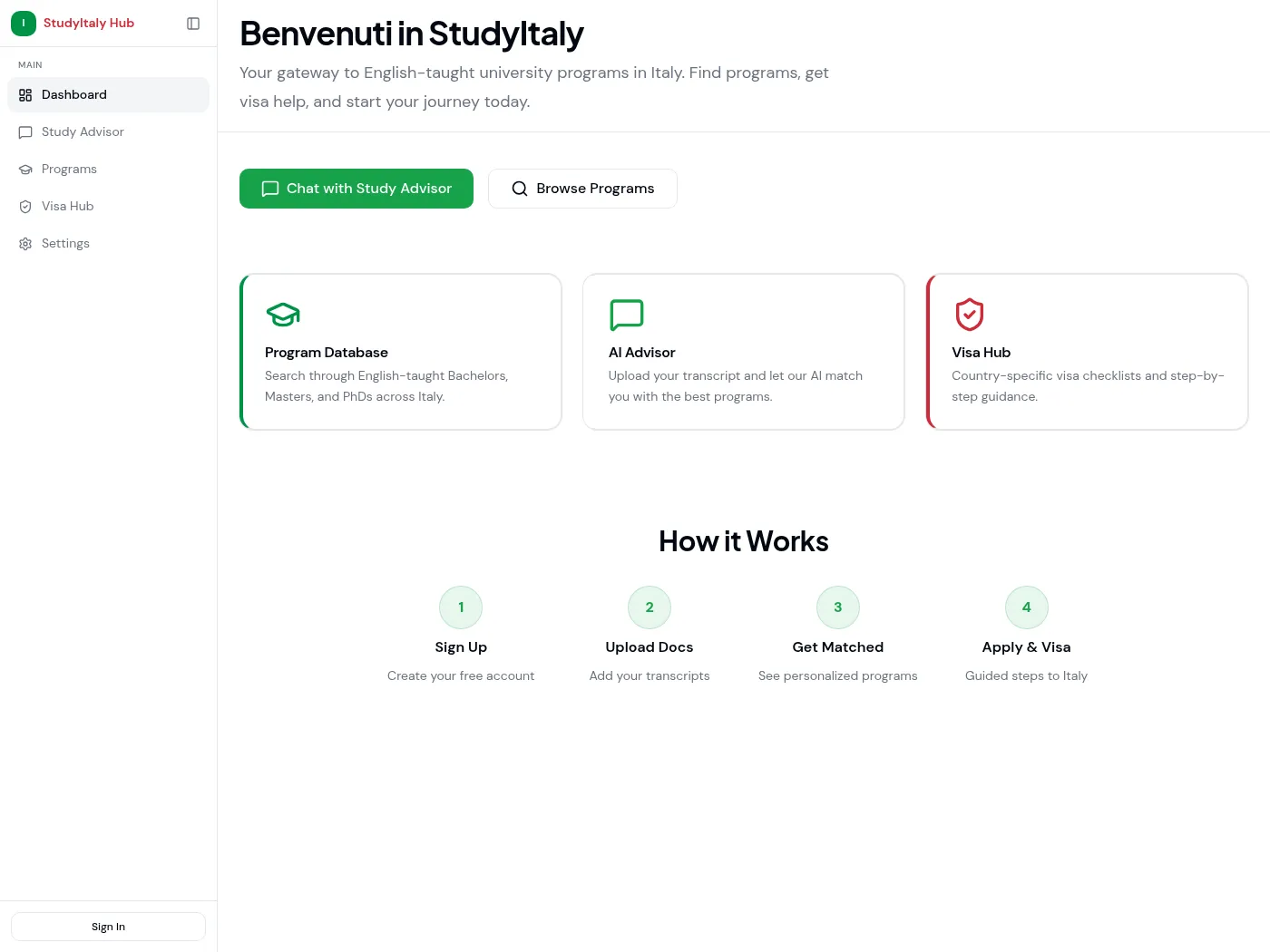 StudyItaly Visa Hub