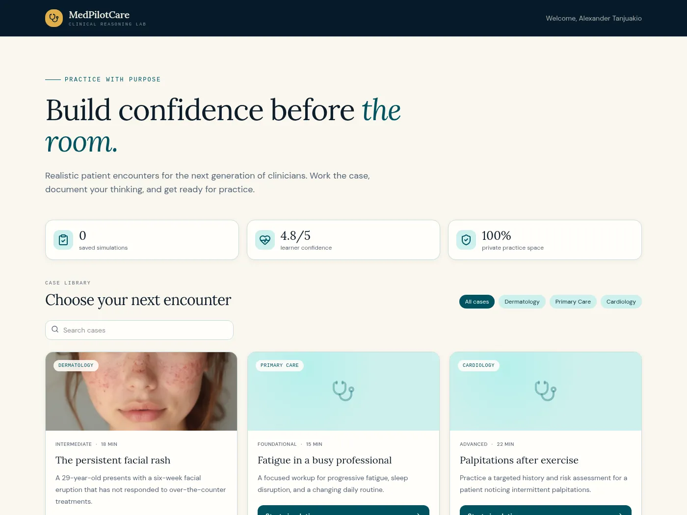 MedSim Pro Platform