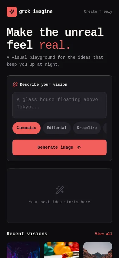 Grok Imagine