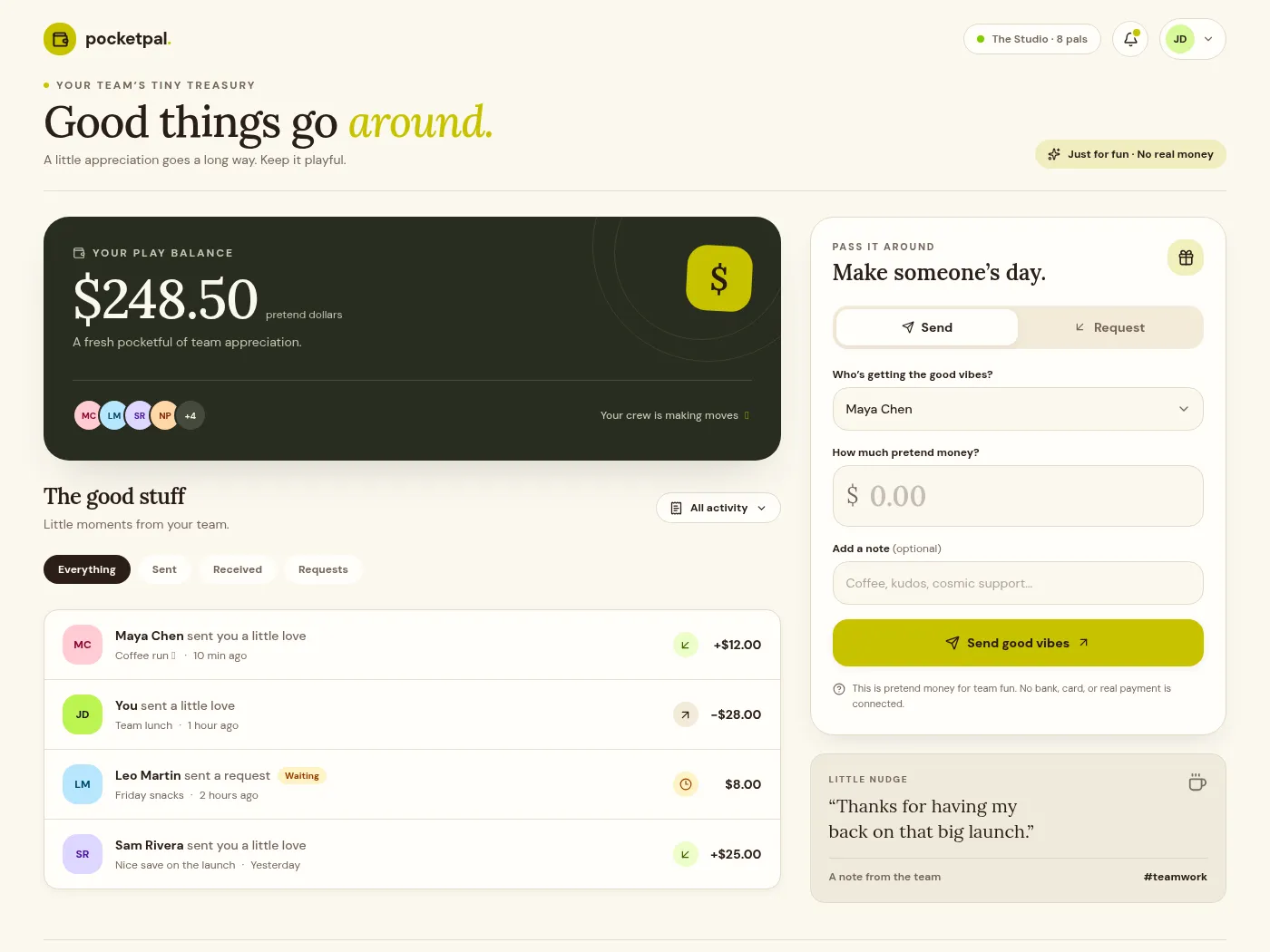 Virtual Pay Playground