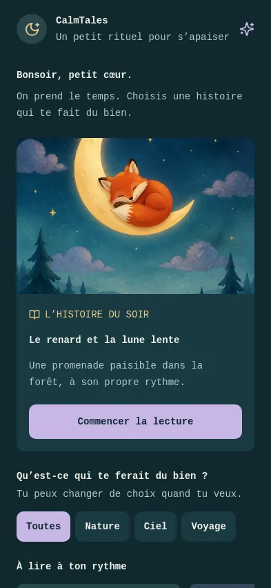 CalmTales Kids Sleep App