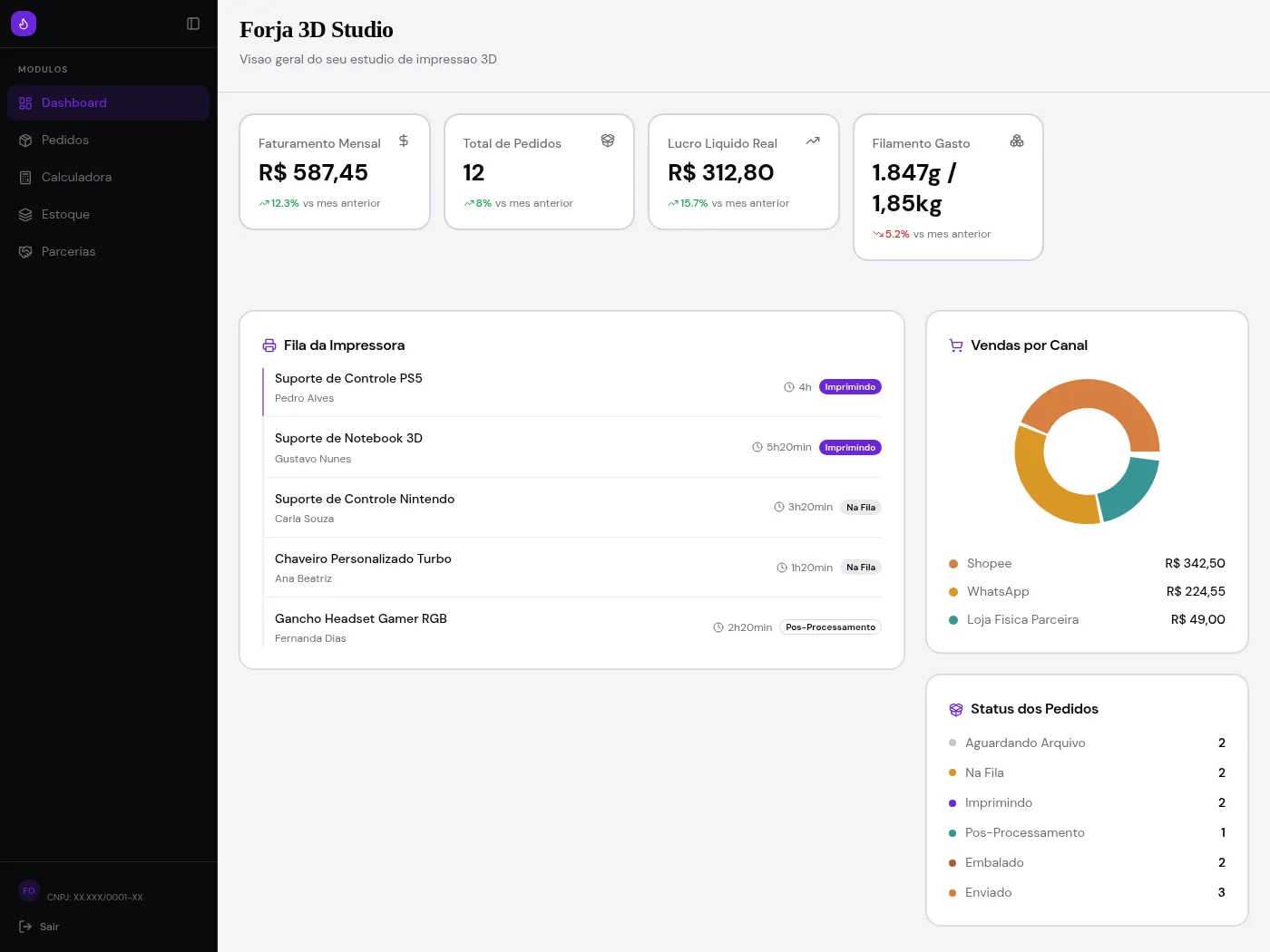 Forja 3D ERP Suite