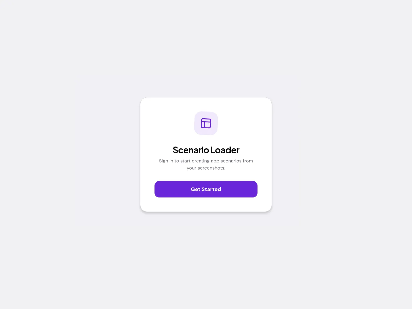 Screenshot Scenario Loader
