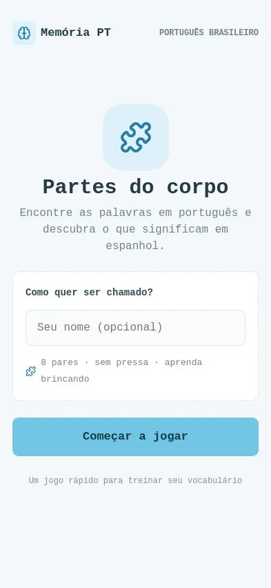 Memória Portugués Móvil