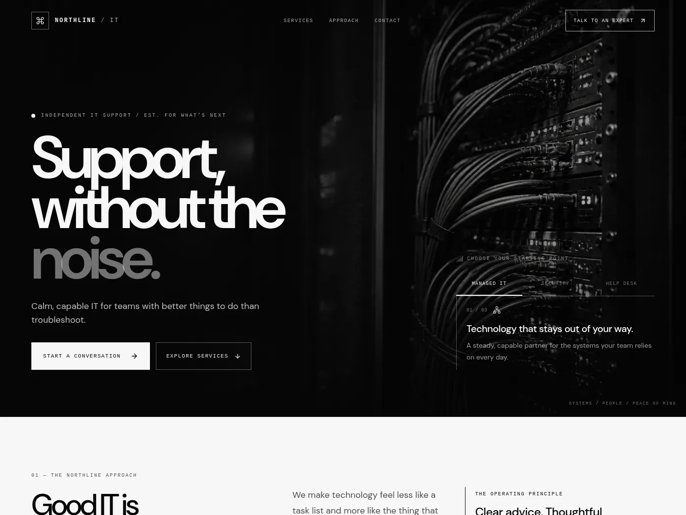 Monochrome IT Support