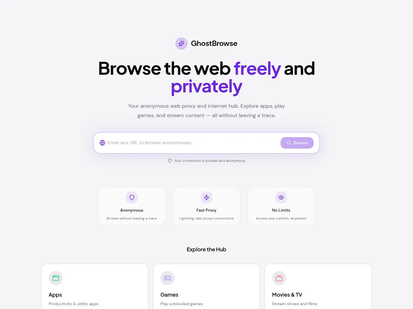 GhostBrowse Hub