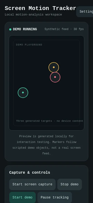 Screen Motion Tracker