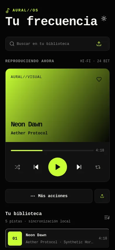 Futurist Music Player
