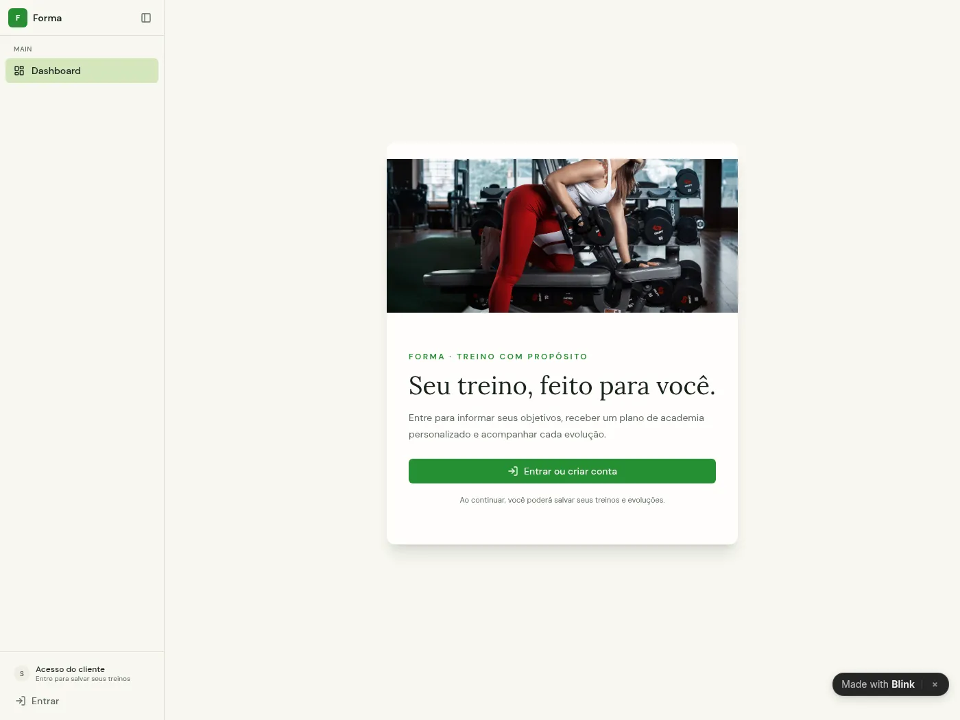 Personal Trainer Dashboard