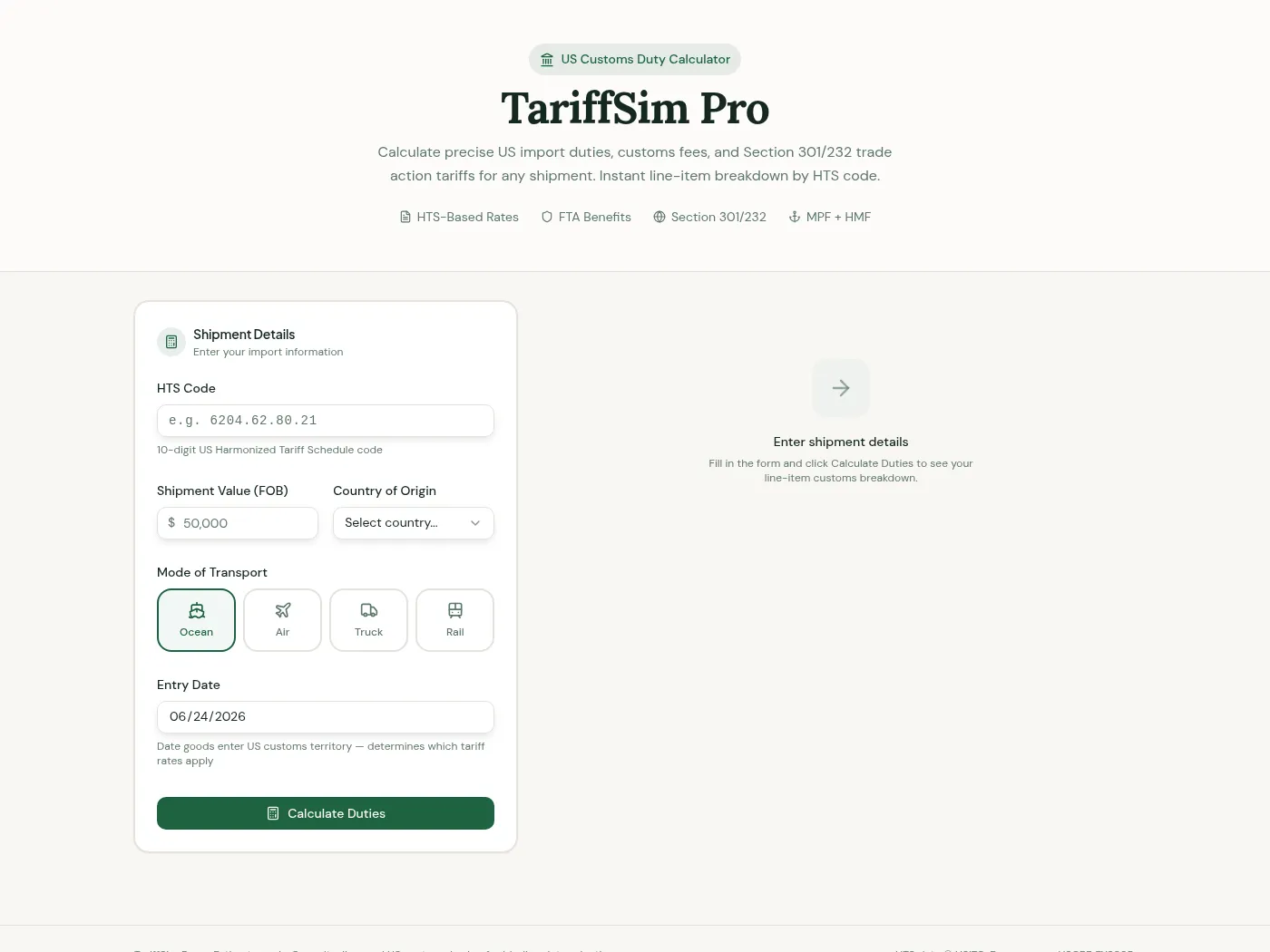 TariffSim Pro
