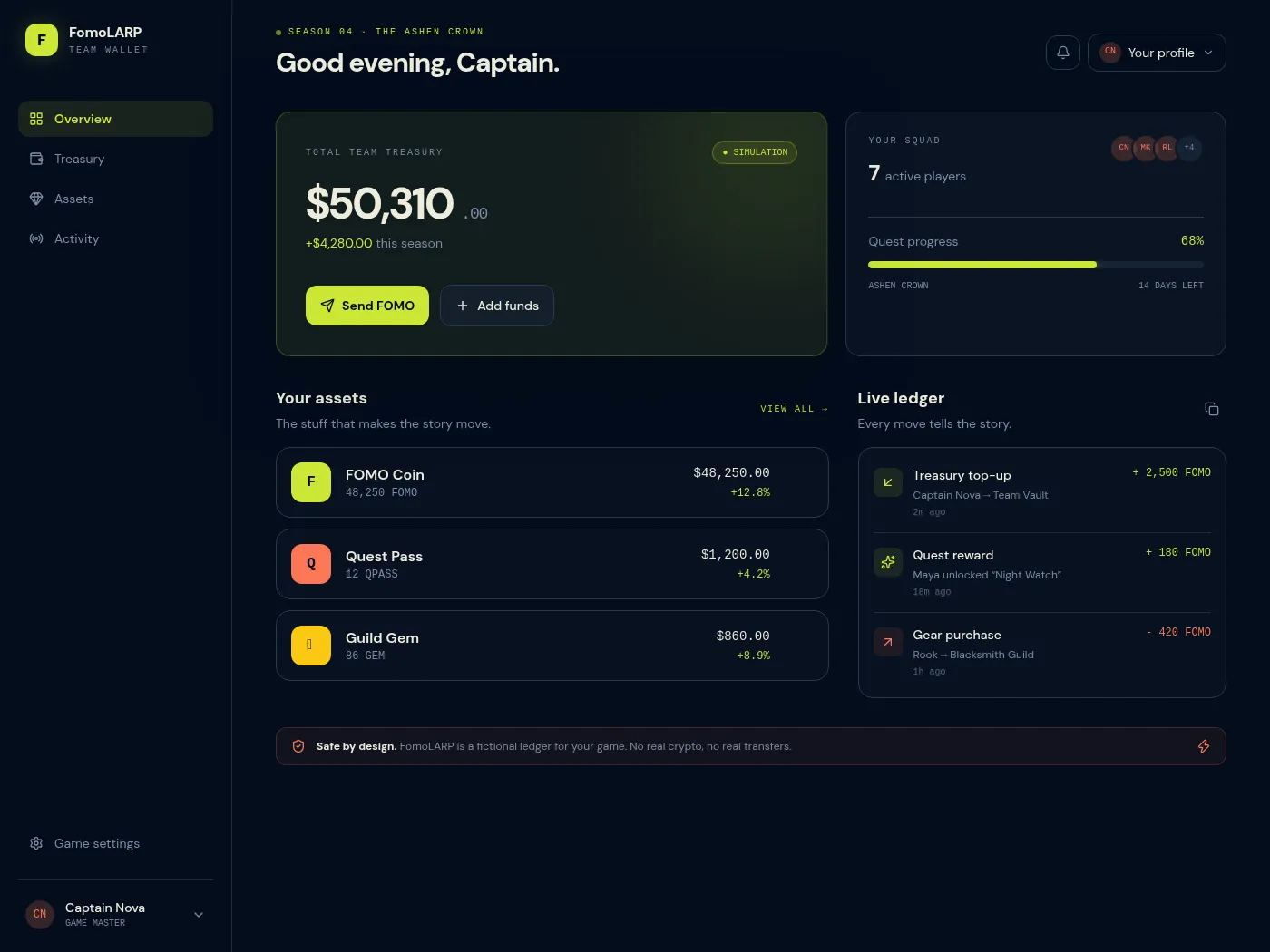 FomoLARP Wallet