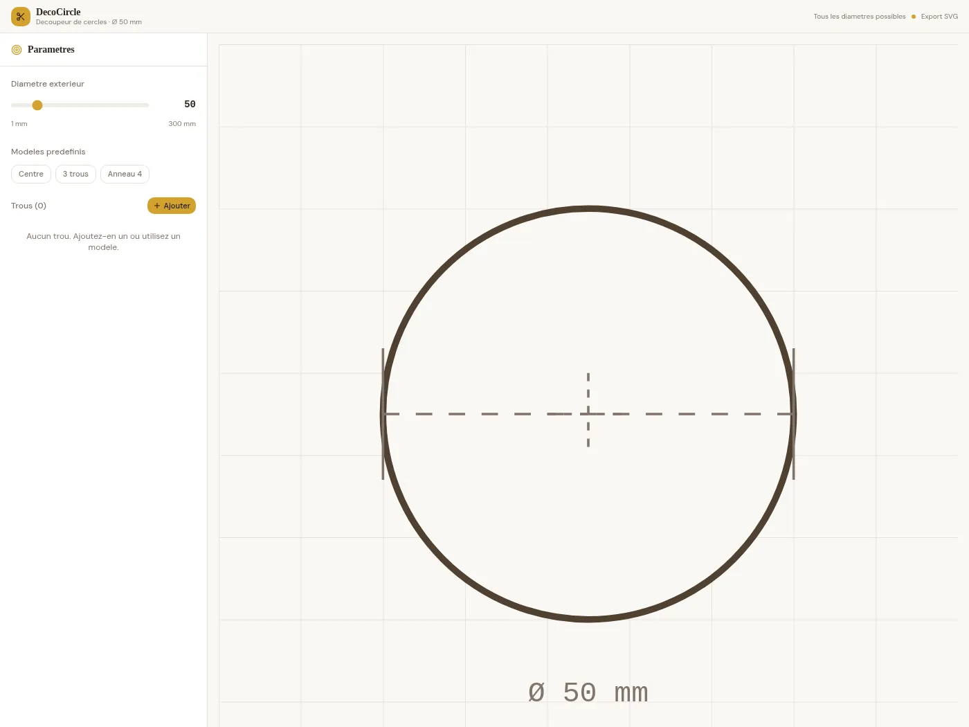DecoCircle Cutter App