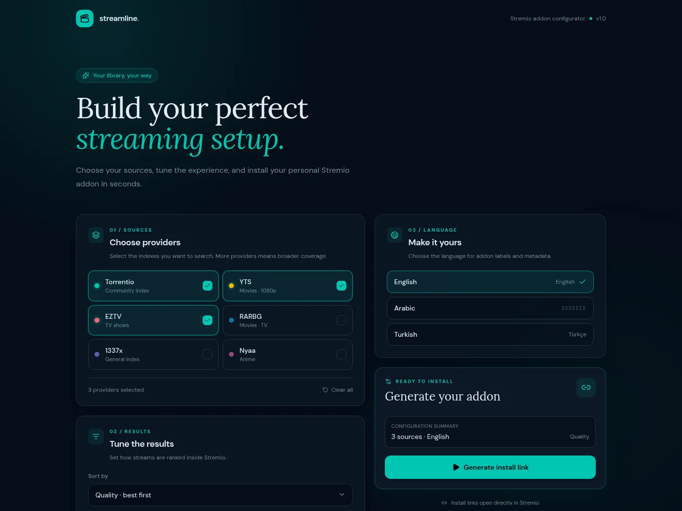 Stremio Addon Configurator