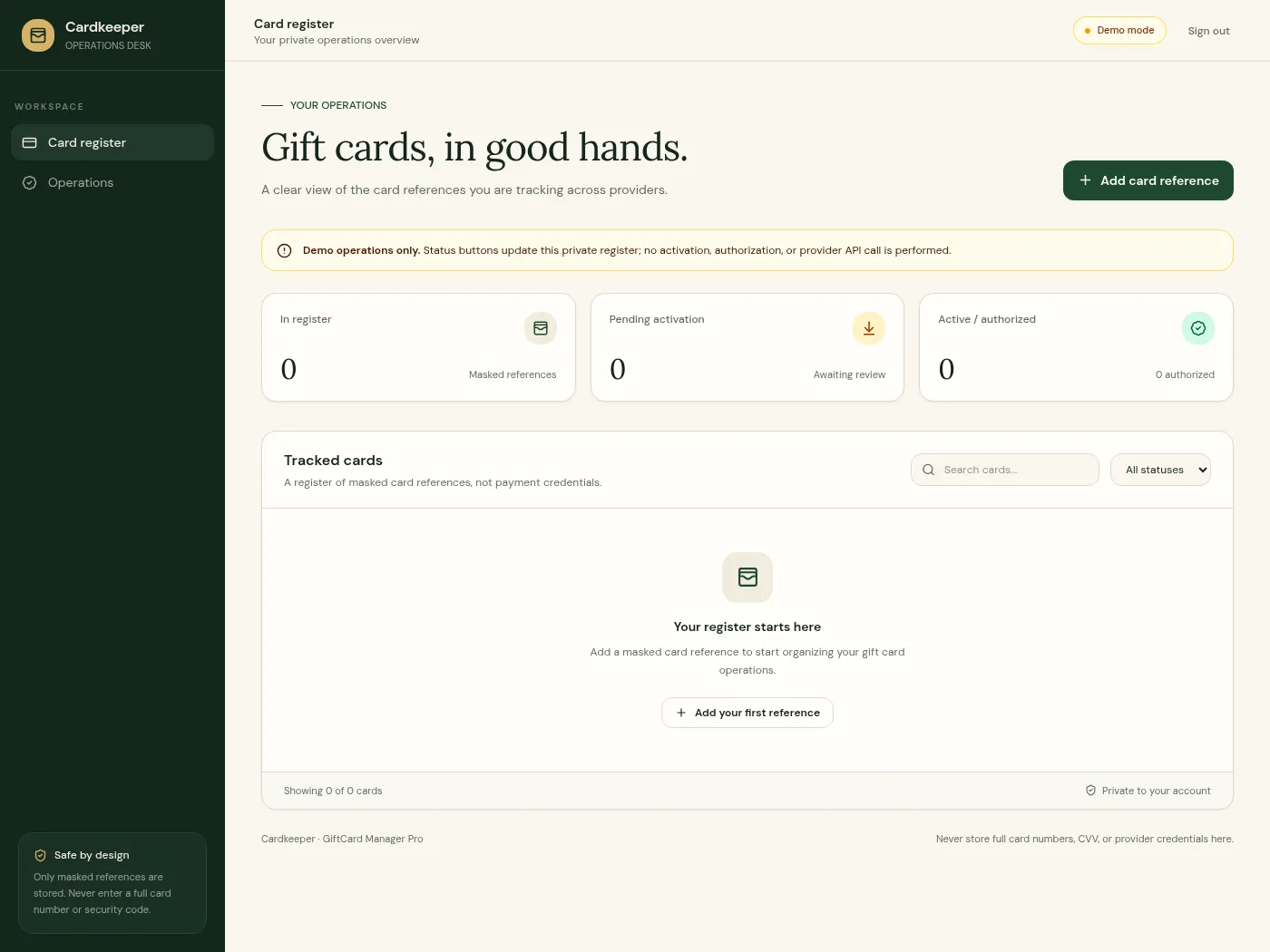 GiftCard Manager Pro