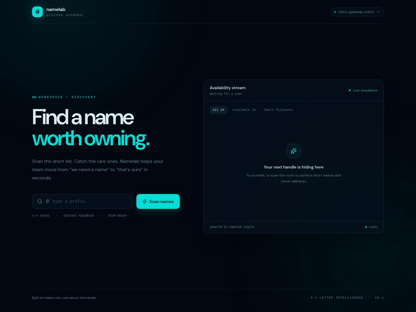 Discord Name Scanner