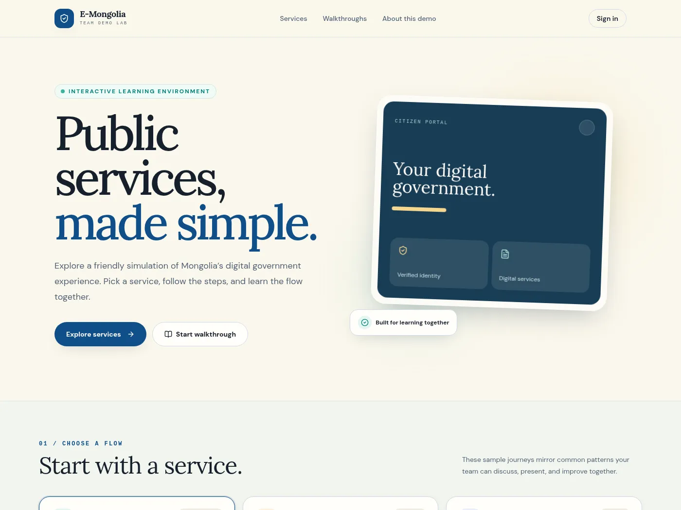 E-Gov Platform Demo
