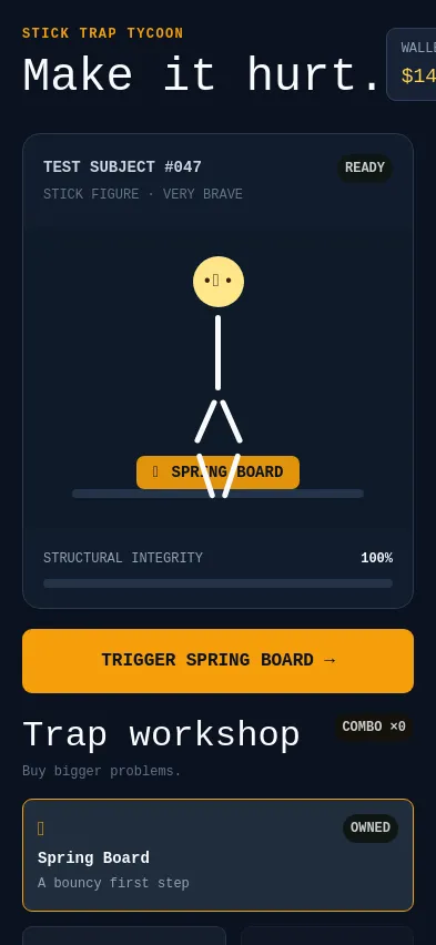 Stick Trap Tycoon