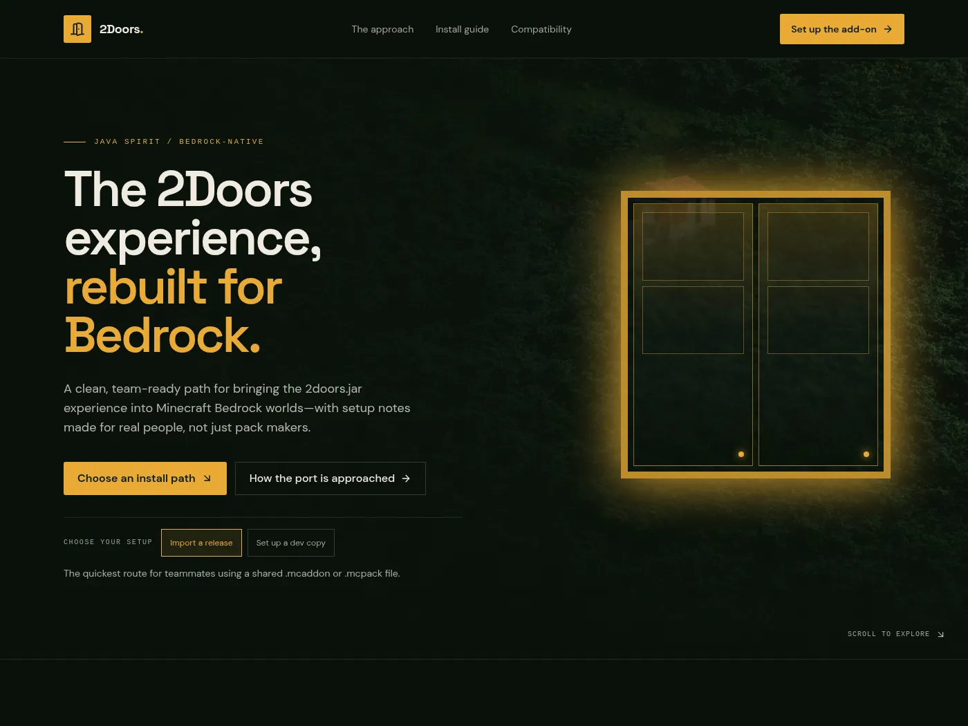 Bedrock 2Doors Add-On