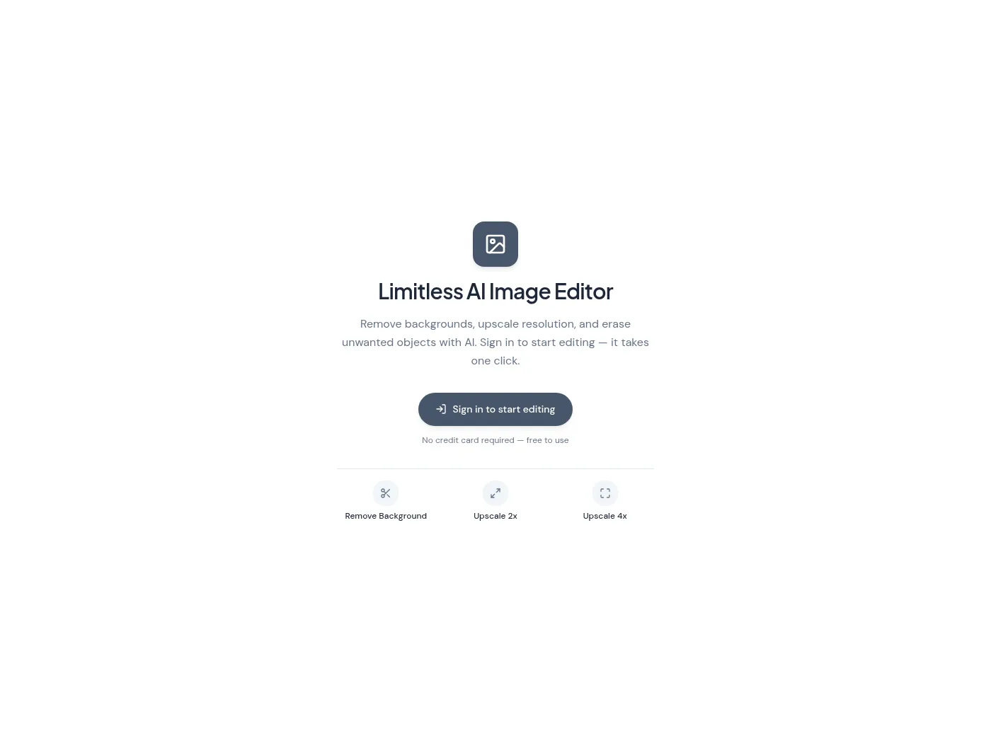 Limitless AI Image Editor