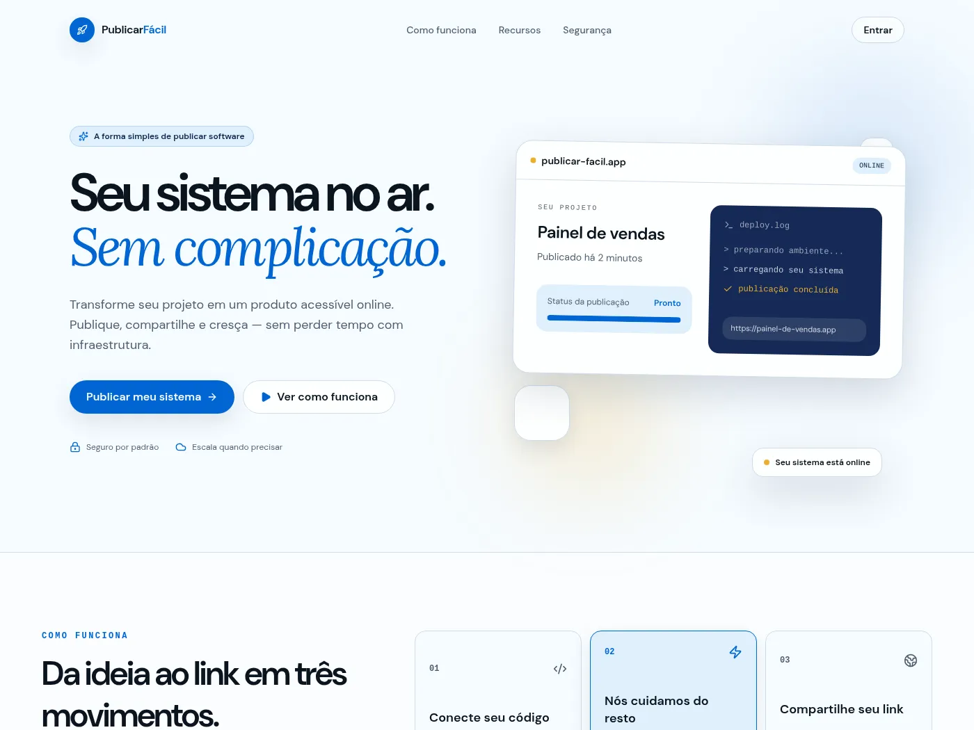 Publicar Sistema Fácil