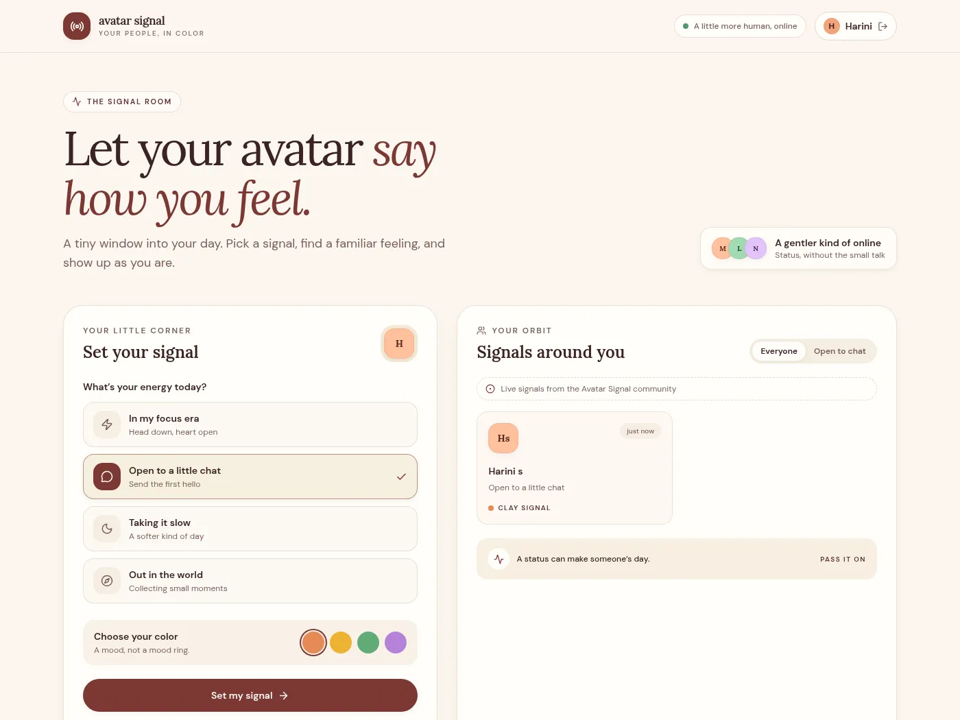 Avatar Signal