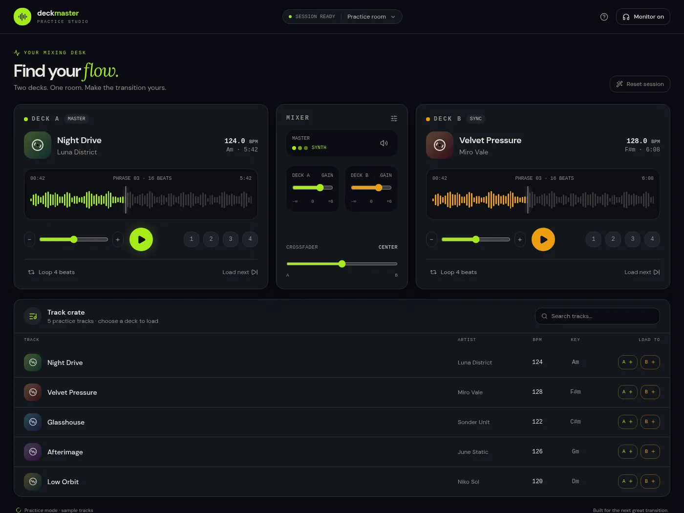 DeckMaster DJ Simulator