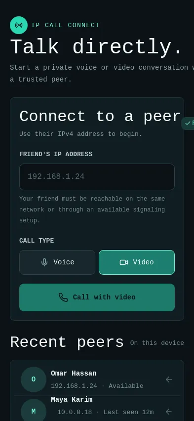 IP Call Connect