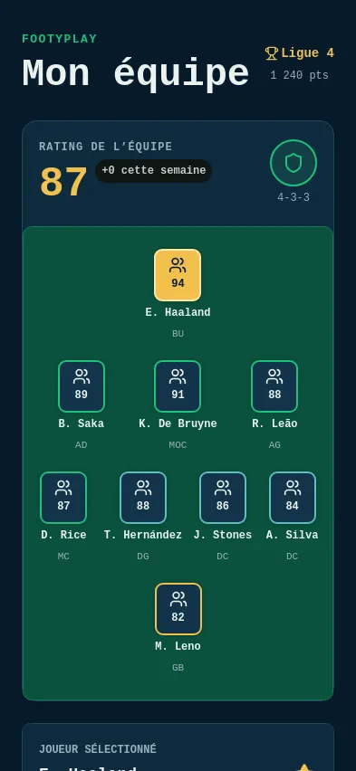 FootyPlay Mobile Game