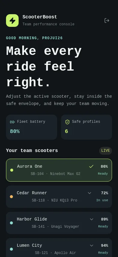 ScooterBoost Mobile