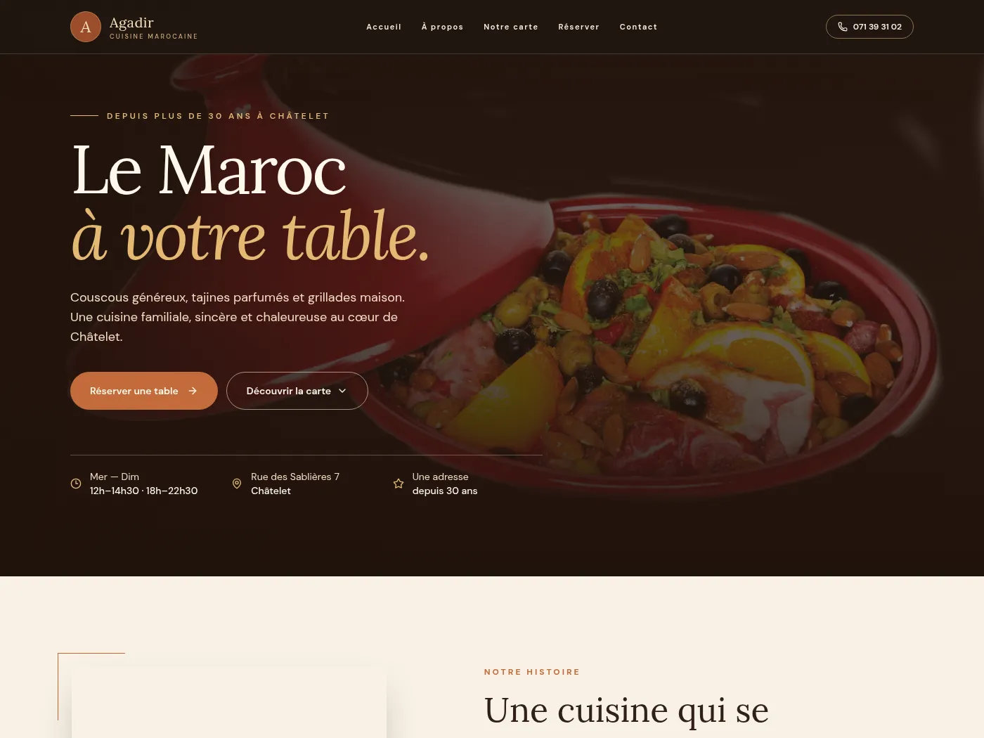 Agadir Restaurant Site