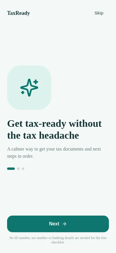 TaxReady Mobile App