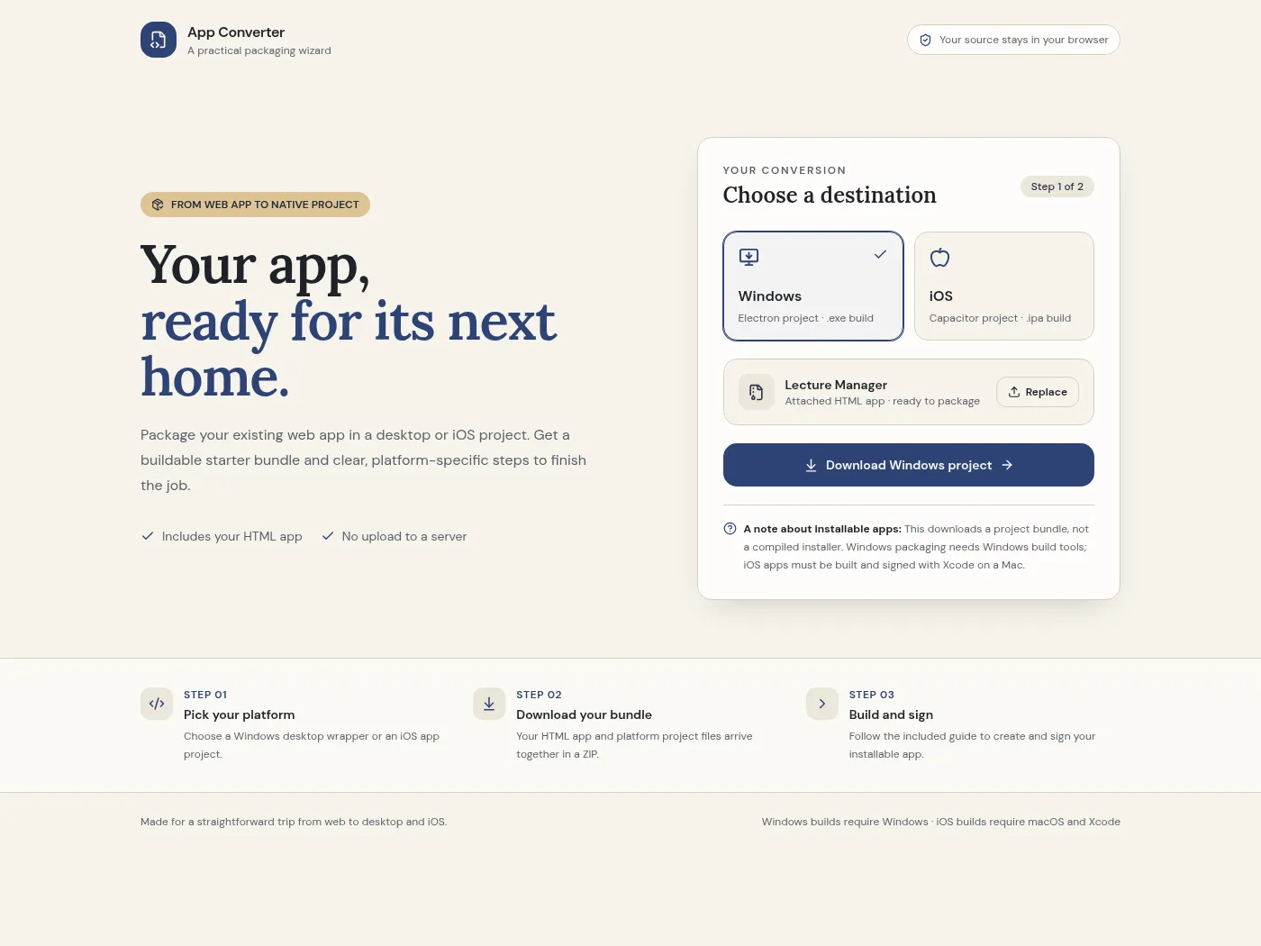 App Converter Wizard