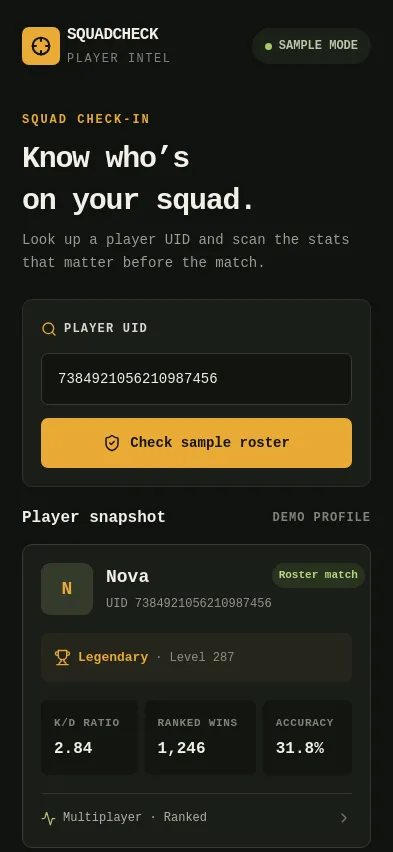 COD Mobile Auth Checker